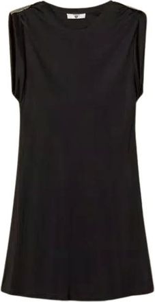 Twinset Femme, Robes, Noir, Taille: 42 FR Abito corto ricamo di paillettes