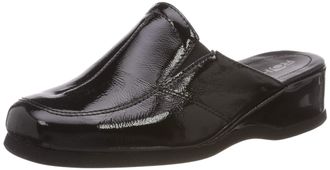 Rohde Damen Mandal Pantoffeln, Mehrfarbig Schwarz Lack 91, 38.5 EU