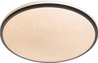 Casa Nova casa NOVA LED-Deckenleuchte - Wei&szlig; - Schwarz - Metall - &Oslash; 49 cm - mit Fernbedienung