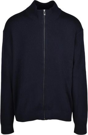 A|X Armani Exchange Cardigan coupe droite - Homme - Pulls - Bleu - Taille: 2XL