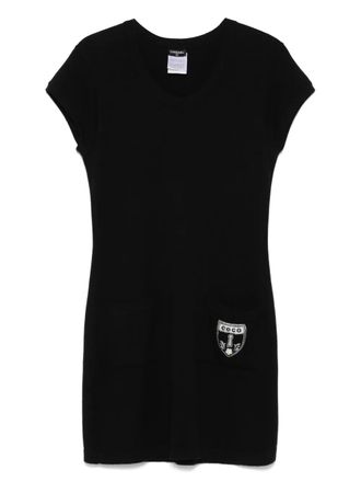 Chanel robe courte en cachemire (2007) - Noir