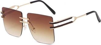 Generic 2025 designer grand cadre pour lunettes de soleil pour femmes, lunettes de soleil de vacances en plein air, lunettes décoratives (couleur : G, taille 