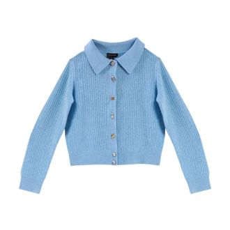 Marc Jacobs Blauer Cableknit Charm Cardigan - - Knitwear - Damen - Blau - M