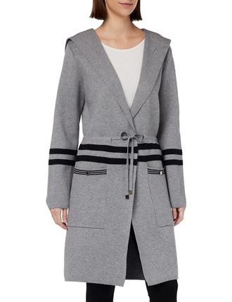 Morgan Damen 222-mcapi Strickjacke, grau/schwarz, XS