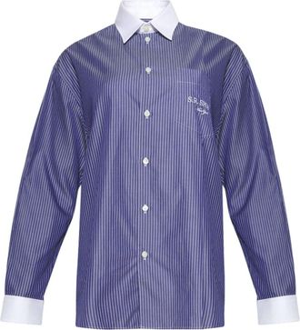 Sporty & Rich Gestreiftes Hemd - Blau