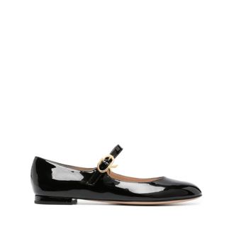 Gianvito Rossi Femme, Chaussures, Noir, Taille: 38 EU Ballerines Mary Ribbon