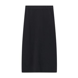 Sminfinity Maxirock Milano aus Merinowolle - - Skirts - Damen - Schwarzk - M