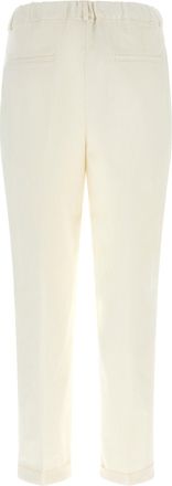 Kiton Corduroy Tapered Trousers - White
