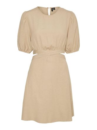 Vero Moda Damen Vmseba 2/4 Short Dress WVN Kleid, Irish Cream, XS EU