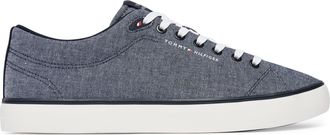 Tommy Hilfiger Sneakers aus Stoff Tommy Hilfiger Th Hi Vulc Core Low Chambray FM0FM05818 Blau