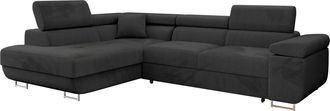Mirjan24 Ecksofa Torezio mit Bettkasten, Einstellbare Kopfst&uuml;tzen, Sofa mit Schlaffunktion, Eckcouch f&uuml;r Wohnzimmer, Polsterecke, L-Form Couch mit Bettfunktion
