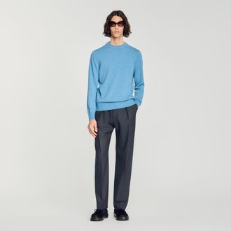 Sandro Kaschmirpullover mit Rundhals