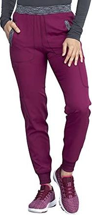 Dickies Dynamix DK185 Pantalon de jogging pour femme Taille naturelle Coupe fusel&eacute;e, bordeaux, Medium haut