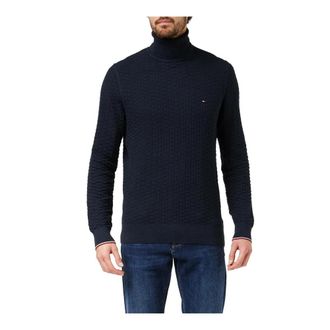 Tommy Hilfiger Herren V-Ausschnitt Pullover - - Knitwear - Herren - Blau - L