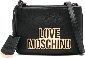 Love Moschino Umh&auml;ngetasche mit Logo - Schwarz