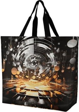 Generic Cl&eacute;s De Solf&egrave;ge Musicales Sac A Main Femme Pliable Sacs De Courses D&eacute;contract&eacute; Sac &Agrave; Bandouli&egrave;re Pour Plage Quotidienne Gym