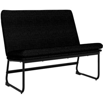 vidaXL Sitzbank Schwarz 100x75x76 cm Stoff vidaXL