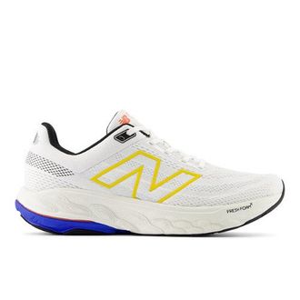 New Balance Homme Fresh Foam X 860v14 en Blanc/Bleu/Orange, Synthétique, Taille 40.5 Large