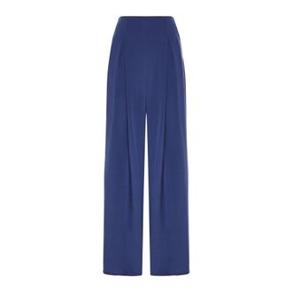 Max Mara Pleated Hosen - - Trousers - Damen - Blau - 2XS