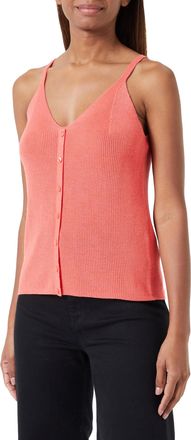 Vero Moda Vero Moda Womens VMNEWLEXSUN Strap Button GA Top, Georgia Peach, S