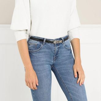 Moschino G&uuml;rtel - Belt - Gr. 95 - in Schwarz - f&uuml;r Damen