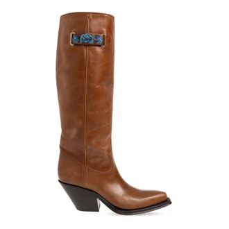 Chlo&eacute; Femme, Chaussures, Brun, Taille: 41 EU Bottes Cowboy en Cuir Azelan