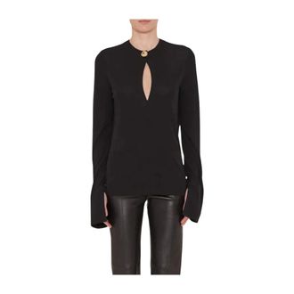 Joseph Femme, Blouses et Chemises, Noir, Taille: 42 FR Fabiola Fluid Jersey Top