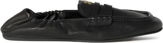 Miu Miu Loafer mit Logo - Schwarz