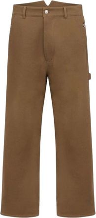 Moschino Homme, Pantalons, Brun, Taille: 3XL Pantalon Tricotine Double Coton