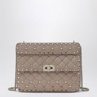 Valentino Garavani Mittelgro&szlig;e Rockstud Spike Tasche aus puderrosa Nappaleder