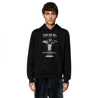 Diesel S-GINN-HOOD-K36 FELP_Sweatshirt_Schwarz_XL