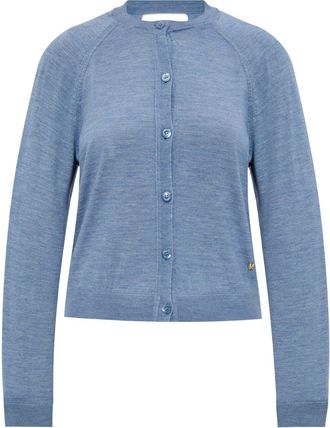 Moschino cardigan en laine vierge - Bleu