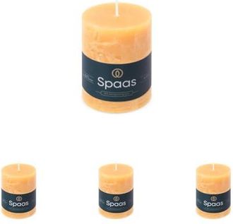 Spaas Rustikale Stumpenkerze 70/95 mm 35St. - sandfarben (Packung mit 4)