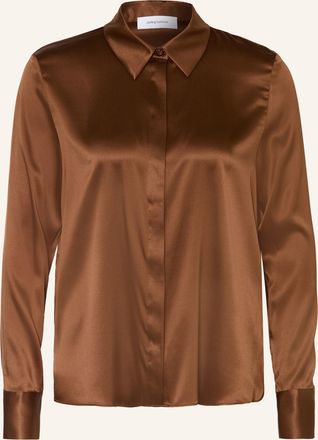 Darling Harbour Darling Harbour Hemdbluse Aus Seide braun