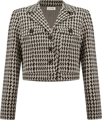 Joseph Ribkoff Cropped Boucl&eacute; Jacket - - Jackets - Damen - Mehrfarbig - XL