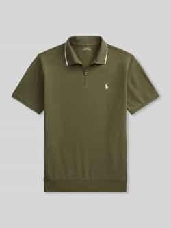 Polo Ralph Lauren Regular Fit Poloshirt aus Baumwoll-Mix mit Rei&szlig;verschluss