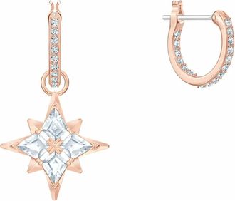 Swarovski Crystal Drop Earrings - - Accessories - Damen - Rosa - ONE SIZE
