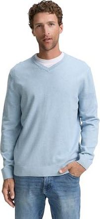 Tom Tailor 1039811 Pull-Over Homme, 38676 - Light Metal Blue Melange, XL