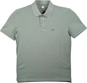 C.P. Company C.p. Company, Homme, Tops, Vert, Taille: XL Logo Polo
