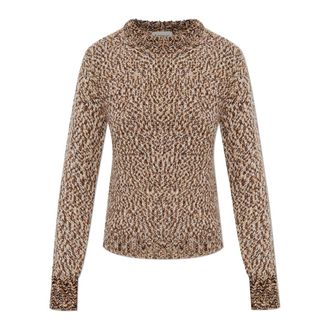 Moncler Pullover mit dekorativem Strick - - Knitwear - Damen - Braun - L