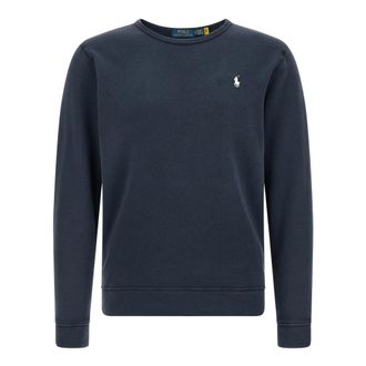 Polo Ralph Lauren Homme, Sweatshirts et sweats &agrave; capuche, Bleu, Taille: L Island Terry Crewneck SweaT-shirt