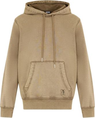 Diesel Homme, Sweatshirts et sweats &agrave; capuche, Beige, Taille: M Sweat &agrave; capuche polyvalent avec poche kangourou