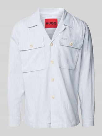 HUGO BOSS Regular Fit Hemdjacke mit Brustpattentaschen Modell Egalo