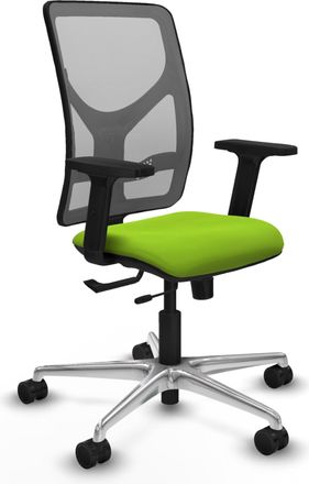 Piqueras y Crespo B&uuml;rostuhl mit 2D-Armlehnen, h&ouml;henverstellbare Lendenwirbelst&uuml;tze, ausgestattet mit Syncro/Traslack und Schneideschaum, mit Rollen von 65 mm, Nylon, Gr