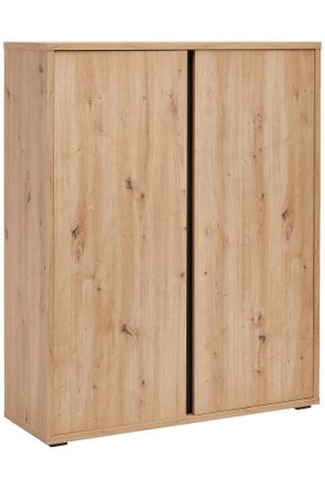 Xora Schuhschrank, Eiche, Holzwerkstoff, 6 F&auml;cher, 97.5x120x33.8 cm, Typenauswahl, stehend, Garderobe, Schuhaufbewahrung, Schuhschr&auml;nke