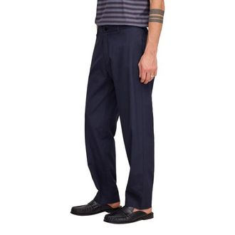 Nn.07 Pantalon droit Brendan en coton m&eacute;lang&eacute;