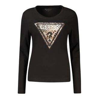 Guess T-shirt &agrave; manches longues - Femme - Tops - Noir - Taille: 36 FR