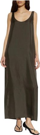 R&oacute;he Femme, Robes, Brun, Taille: 36 FR Robe Maxi &agrave; Encolure D&eacute;gag&eacute;e