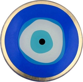 Gift Company Love Plates, Glasteller S, blaues Auge, rund, blau, 10x0,8x10cm