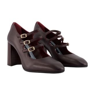Carel Womens Keel Flex Pumps - Carel Leather Burgundy Shoes